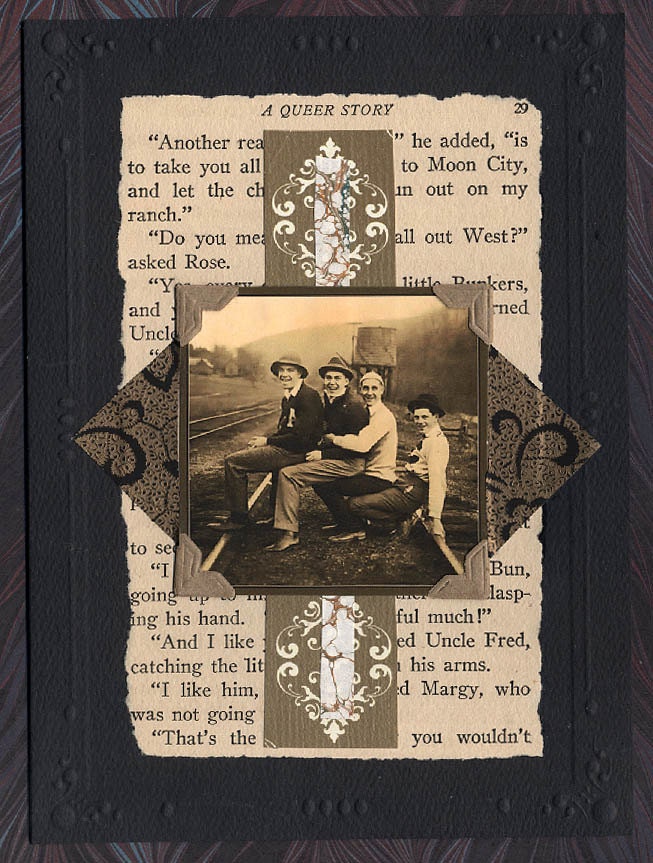 A Queer Story Gay Collage Greeting Card - Etsy