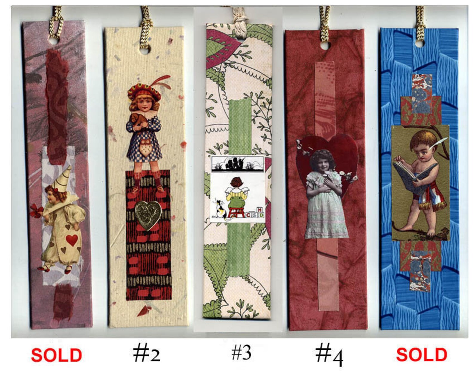 Children Collage Bookmarks Each Sold Separately | Etsy
