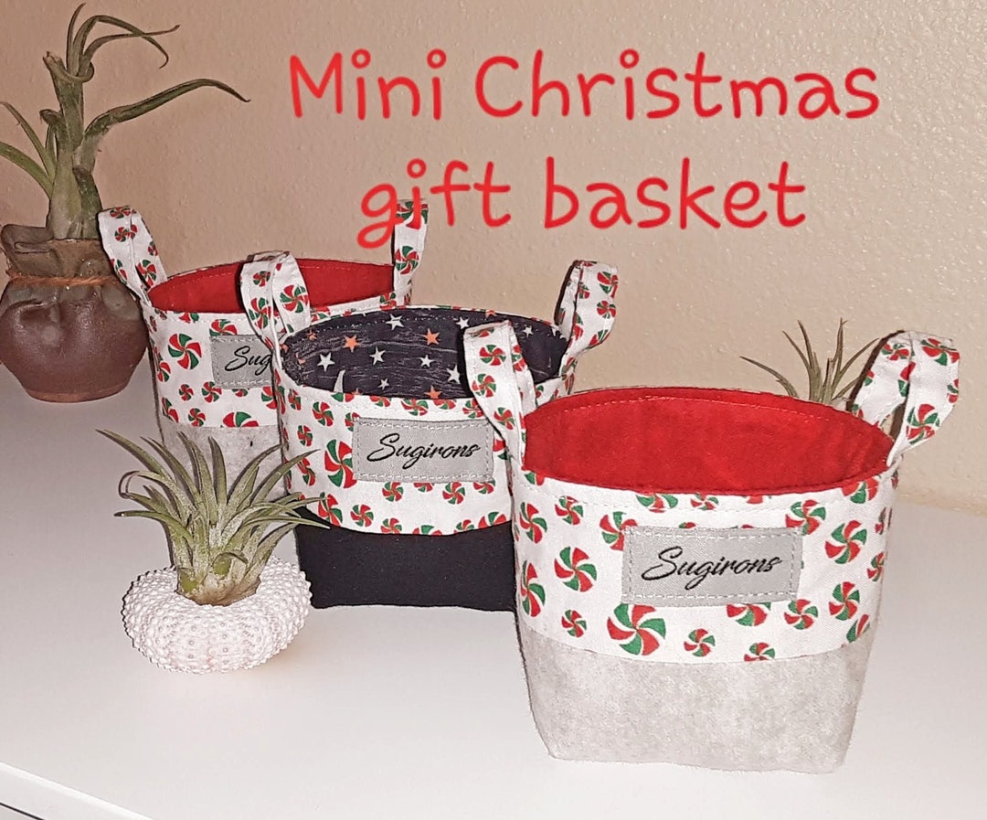 Small Organizing Basket Fabric Bin Mini Gift Box Small - Etsy