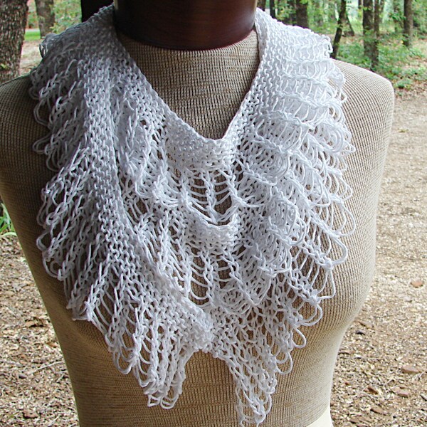 Knit Ruffle Scarf - Etsy