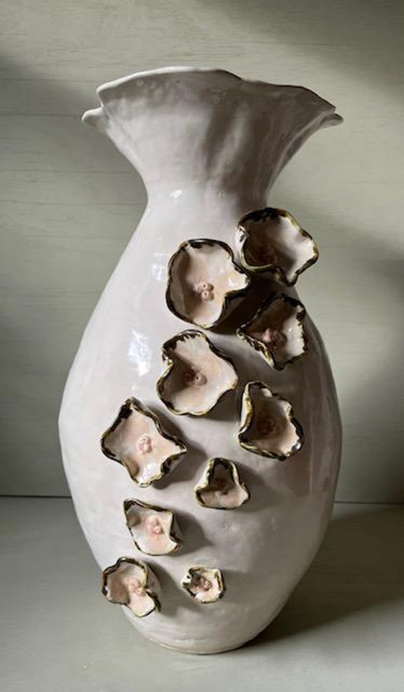 Handmade Extra Large Ceramic Vase Centrepiece Garden - Etsy UK