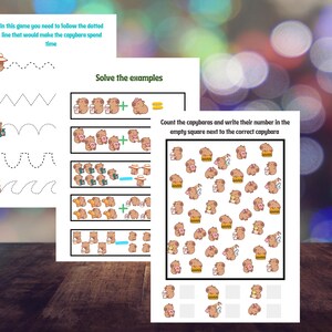 Adorable Capybara Math Worksheets for Preschool and Kindergarten ...