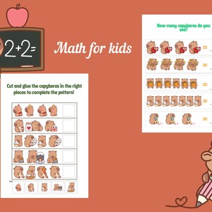 Preschool Activity Pack | Capybara Worksheets for Kids | Printable ...