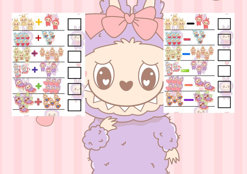 Preschool Worksheets for Kids Ages 3–7 Labubu-themed Printable ...