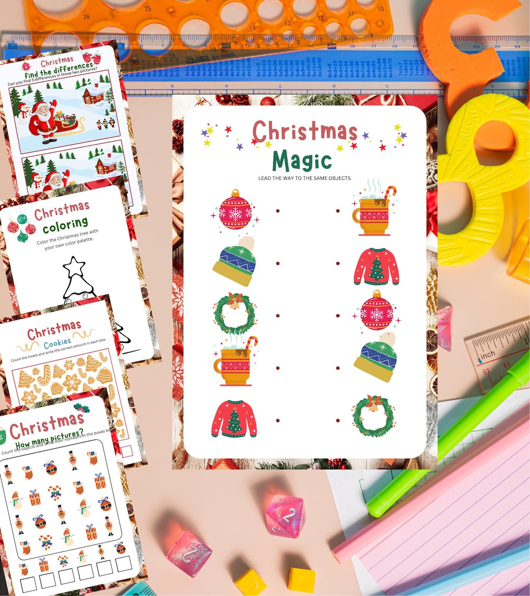 Christmas Games for Kids: Printable Activity Pack (PDF Download) - Etsy