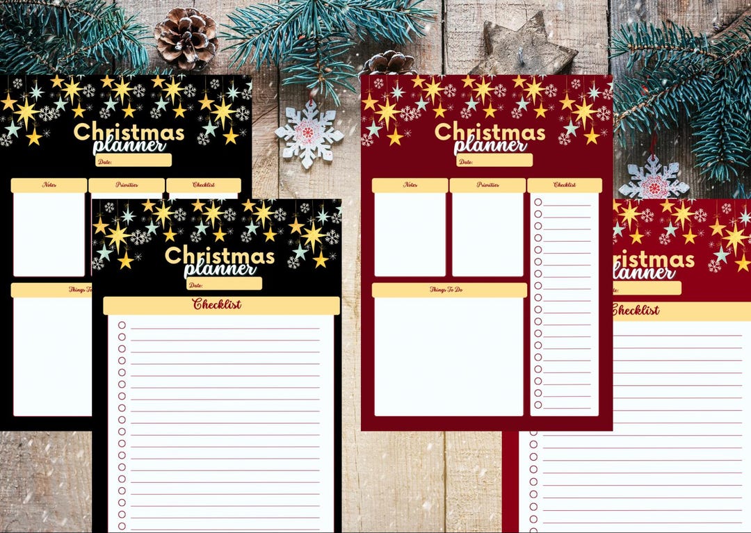 Christmas Planner, Christmas Planner, Christmas Gift List, Christmas To ...