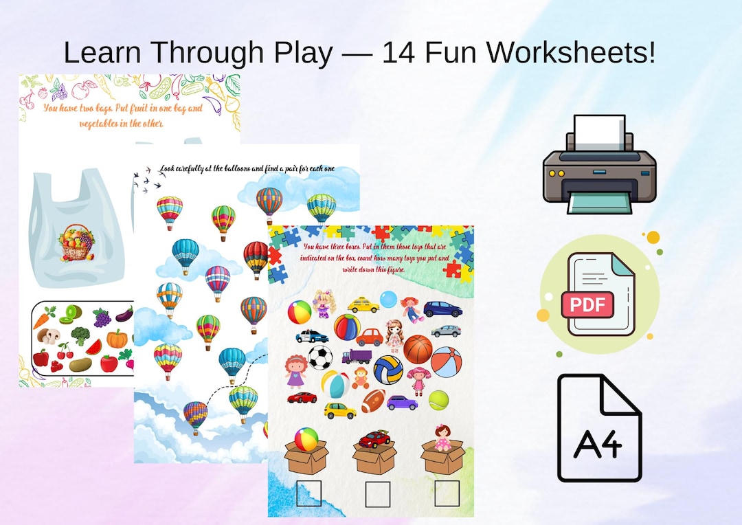 Preschool Worksheets Bundle | Pre-k Learning Activities | Alphabet ...