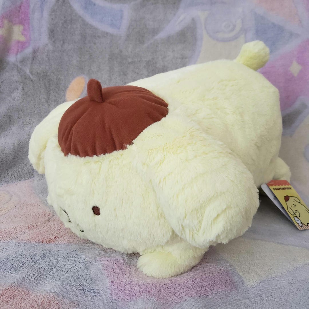 Pompompurin Sanrio Lying Down Big Cute Soft Plush - Etsy