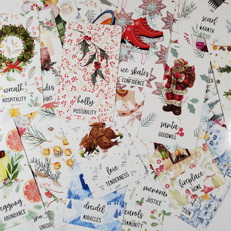 Winter Solstice Oracle Card Deck, Christmas Oracle, New Year, 50 Cards ...