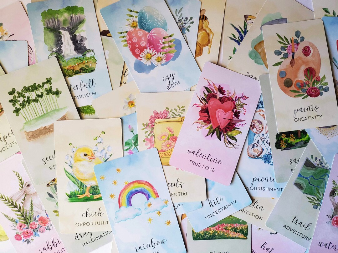 Spring Equinox Oracle Card Deck, Holiday, Valentine's, Easter, Ostara ...