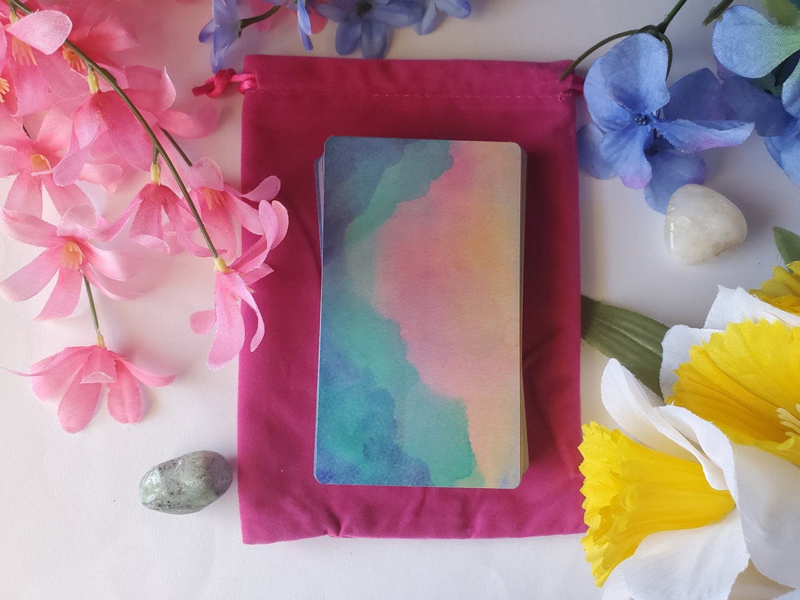 Spring Equinox Oracle Card Deck, Pastel Imagery, 50 Cards (PDF ...