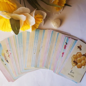Spring Equinox Oracle Card Deck, Pastel Imagery, 50 Cards (PDF ...