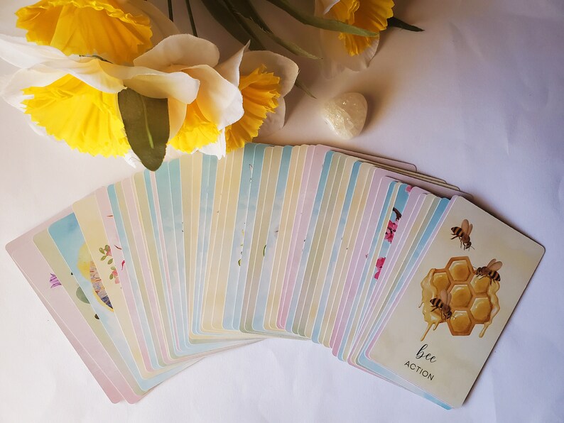 Spring Equinox Oracle Card Deck, Pastel Imagery, 50 Cards (PDF ...