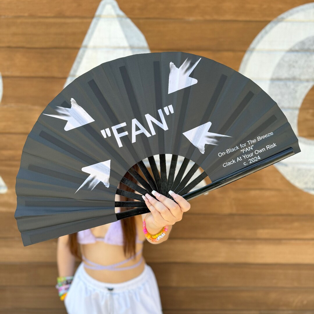 Hypebeast Inspired "fan" Rave Fan | "fan" Rave Fan | Hand Fan ...