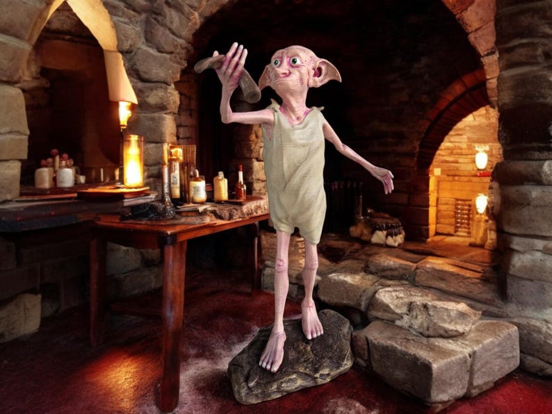Dobby Full-body Figure Collectible Statue – Handmade With Magical Harry ...