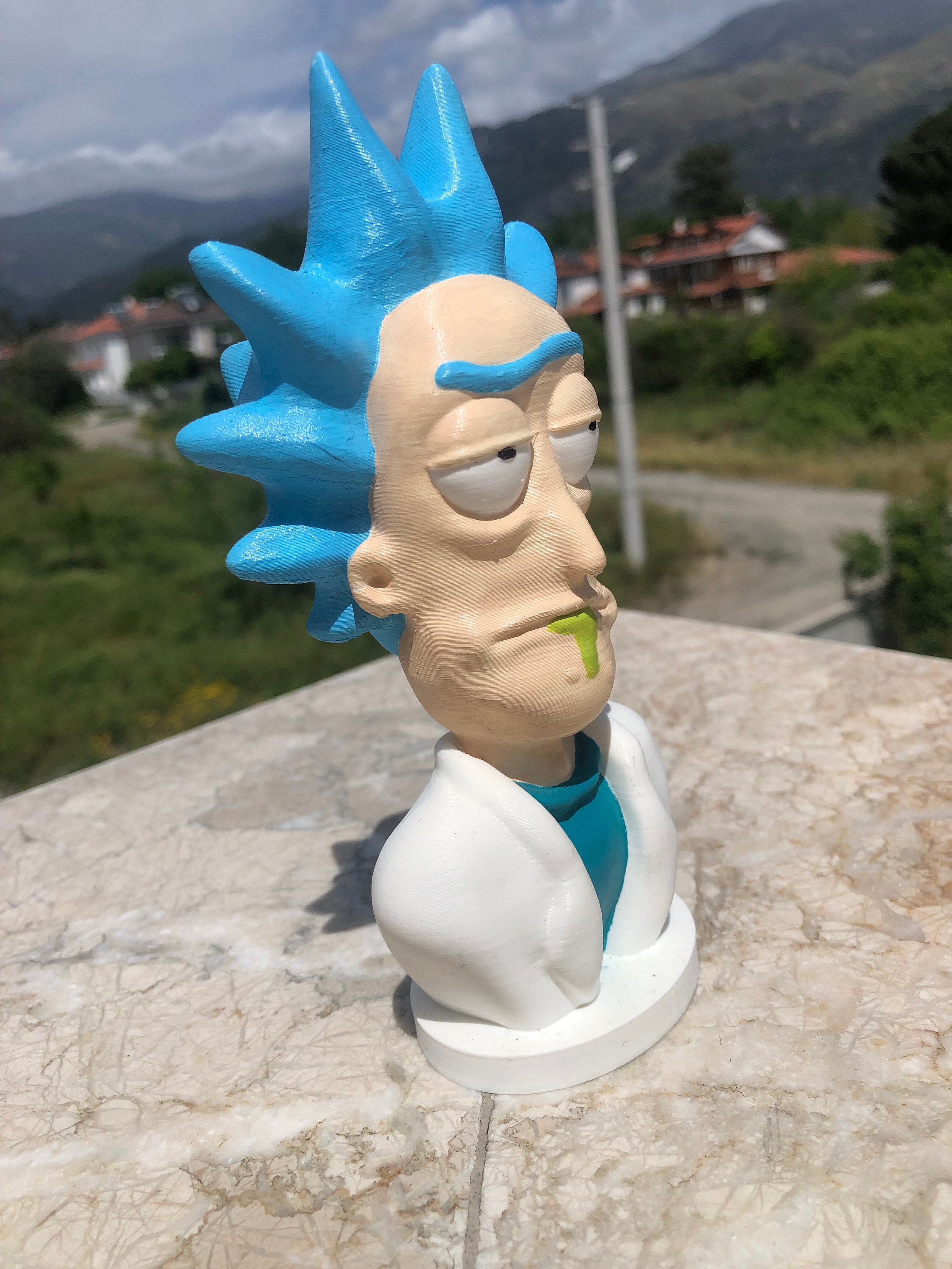 Rick Bust, Rick and Morty - Etsy