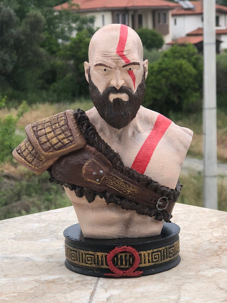 Handmade Kratos Figure God of War Collectible - Etsy