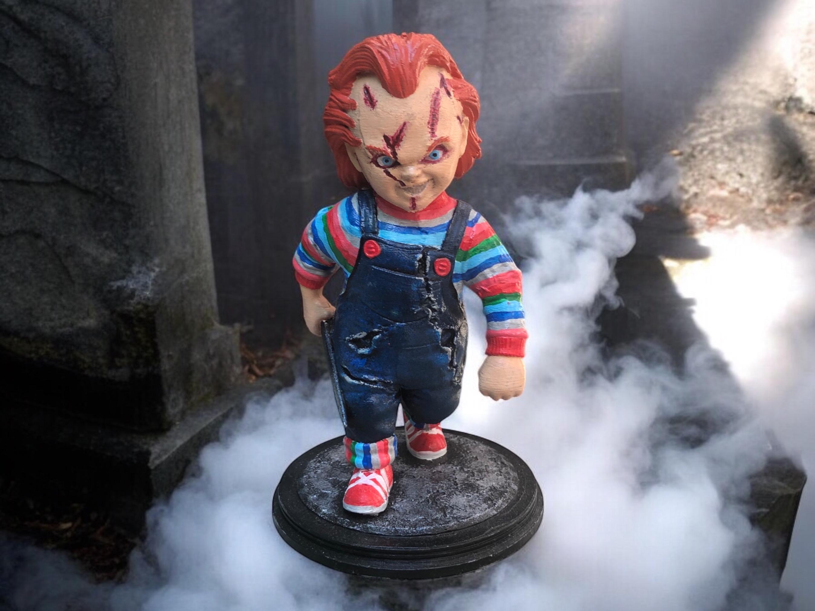 Chucky Figure Collectible Statue Handmade With Detailed Horror Design ...