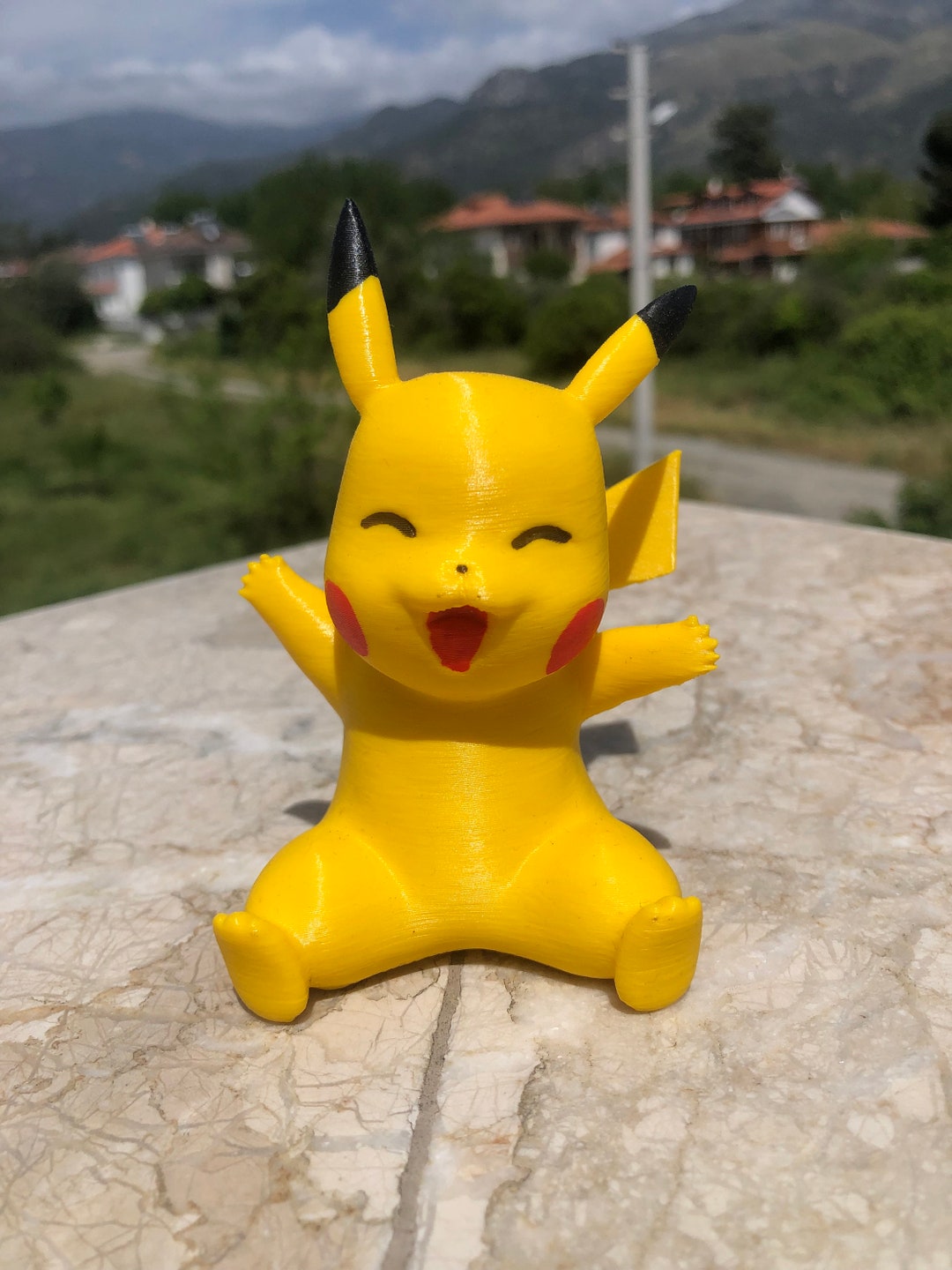 Pokemon Pikachu Figure Collectible Statue – Handmade Cute Electric-type ...