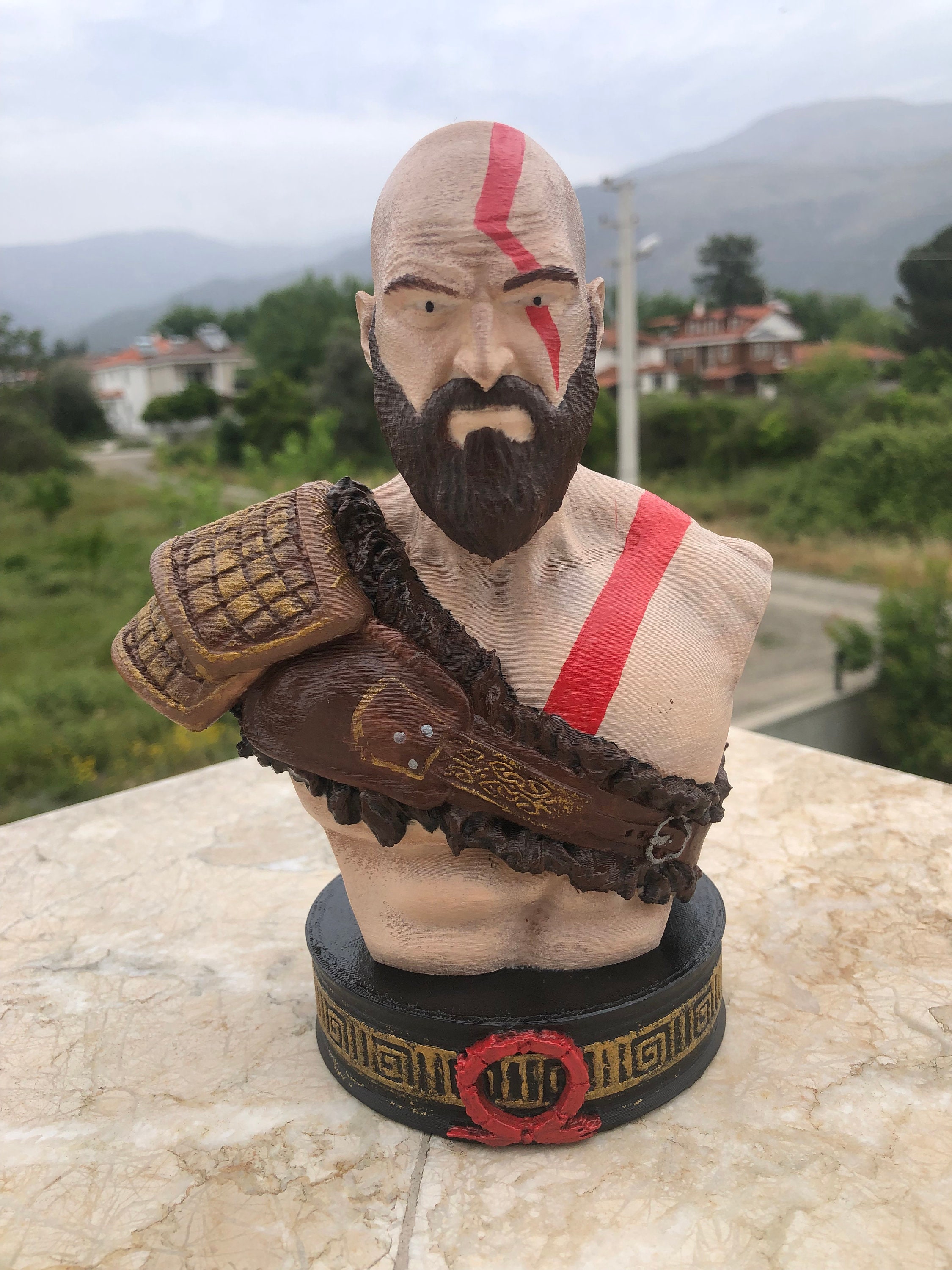 Handmade Kratos Figure God of War Collectible - Etsy