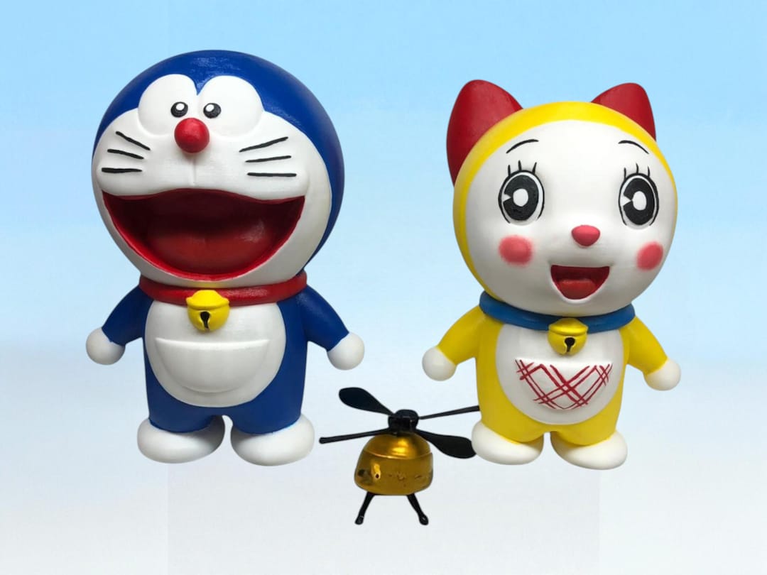 Doraemon and Dorami Figures Set – Handmade With Adorable Anime Design ...