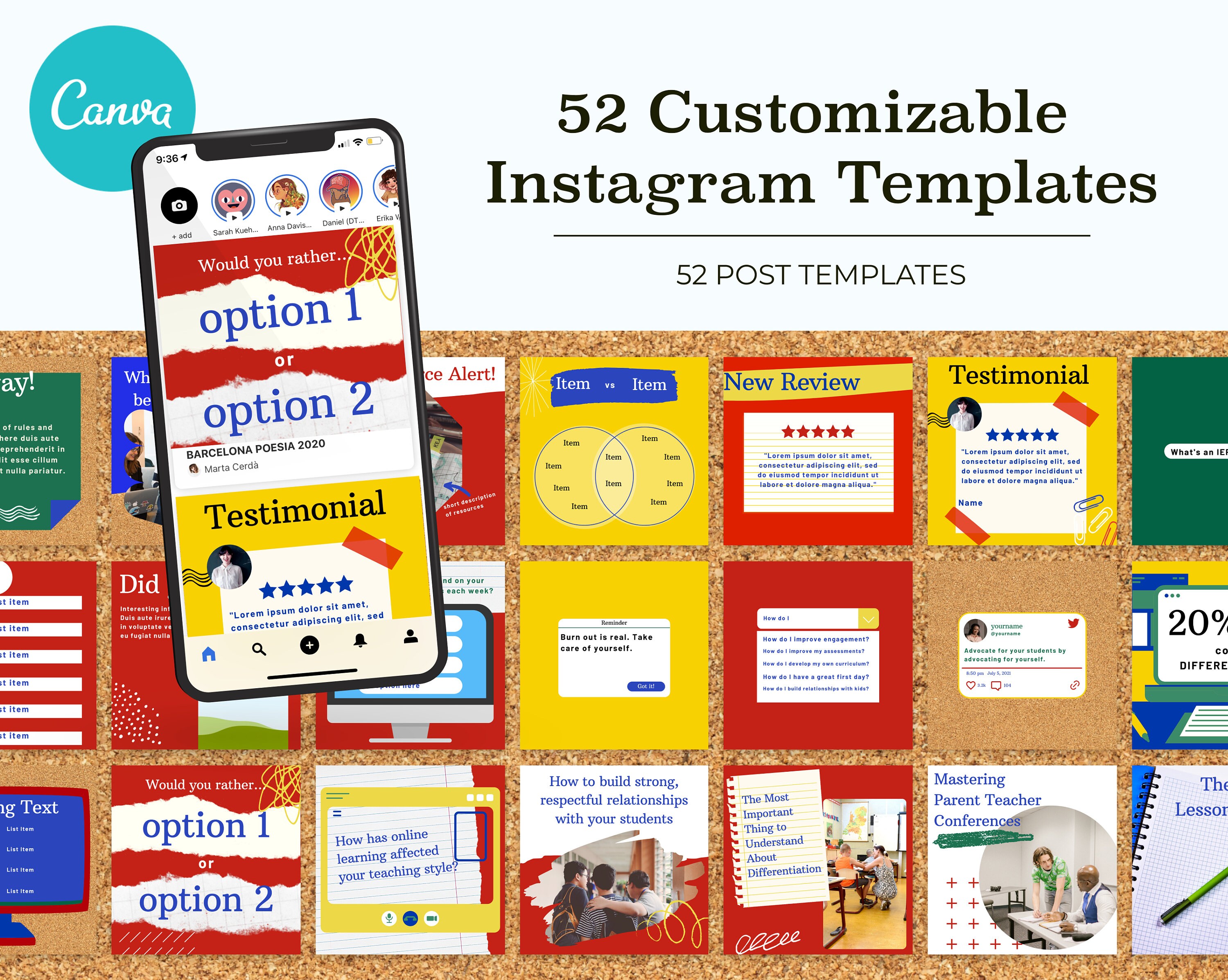 Instagram Template Classroom