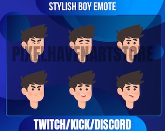 6 Good Boy Emotes Bundle Pack - Twitch, Youtube, Discord | Chibi ...