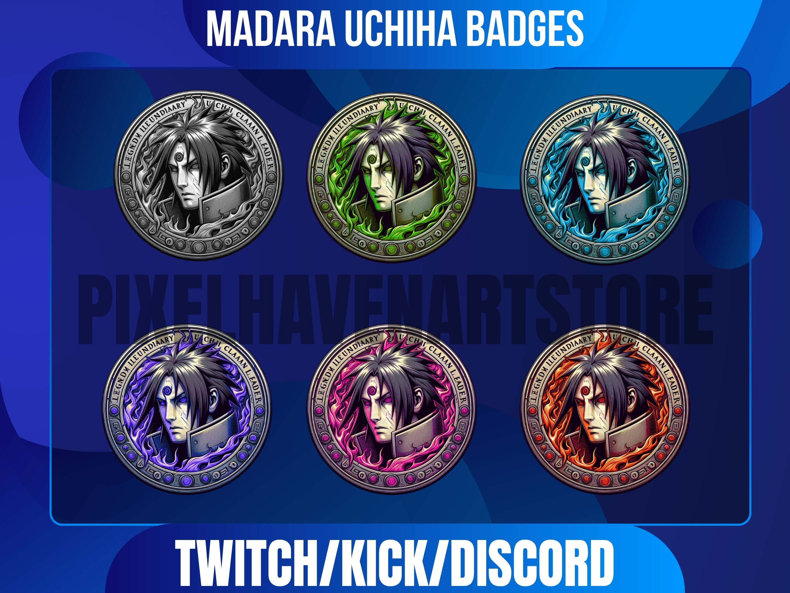 Anime Sub Badges for Twitch, Youtube, and Discord Premade Stream Badges ...
