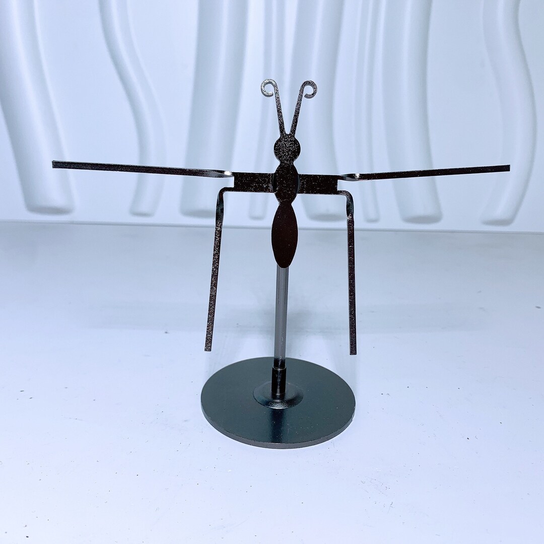Hand Carving Crystal Wings Stand Metal Stand Use Wings - Etsy