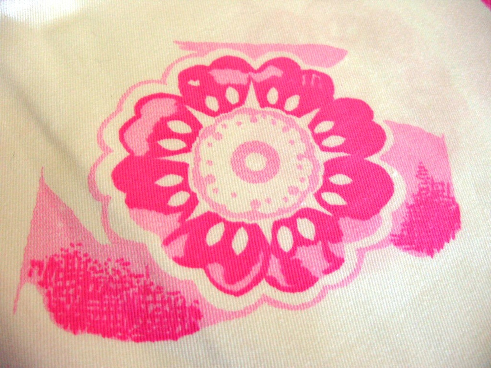 Vintage Cotton Floral Block Print Fabric - 1.9 Yards - Etsy