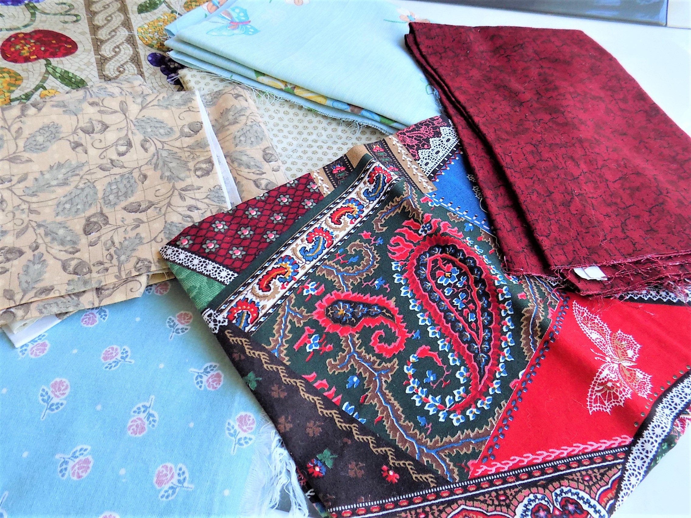 FREE SHIPPING Huge of Cotton Fabric Reuse Quilting Mask Making - Etsy