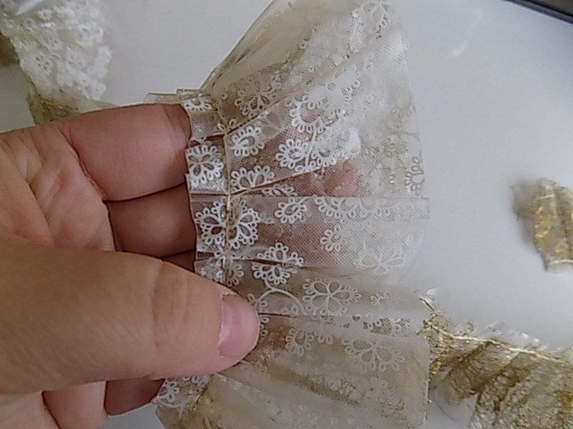 Vintage Plastic and Gold Mesh Trim Craft Repurpose - Etsy