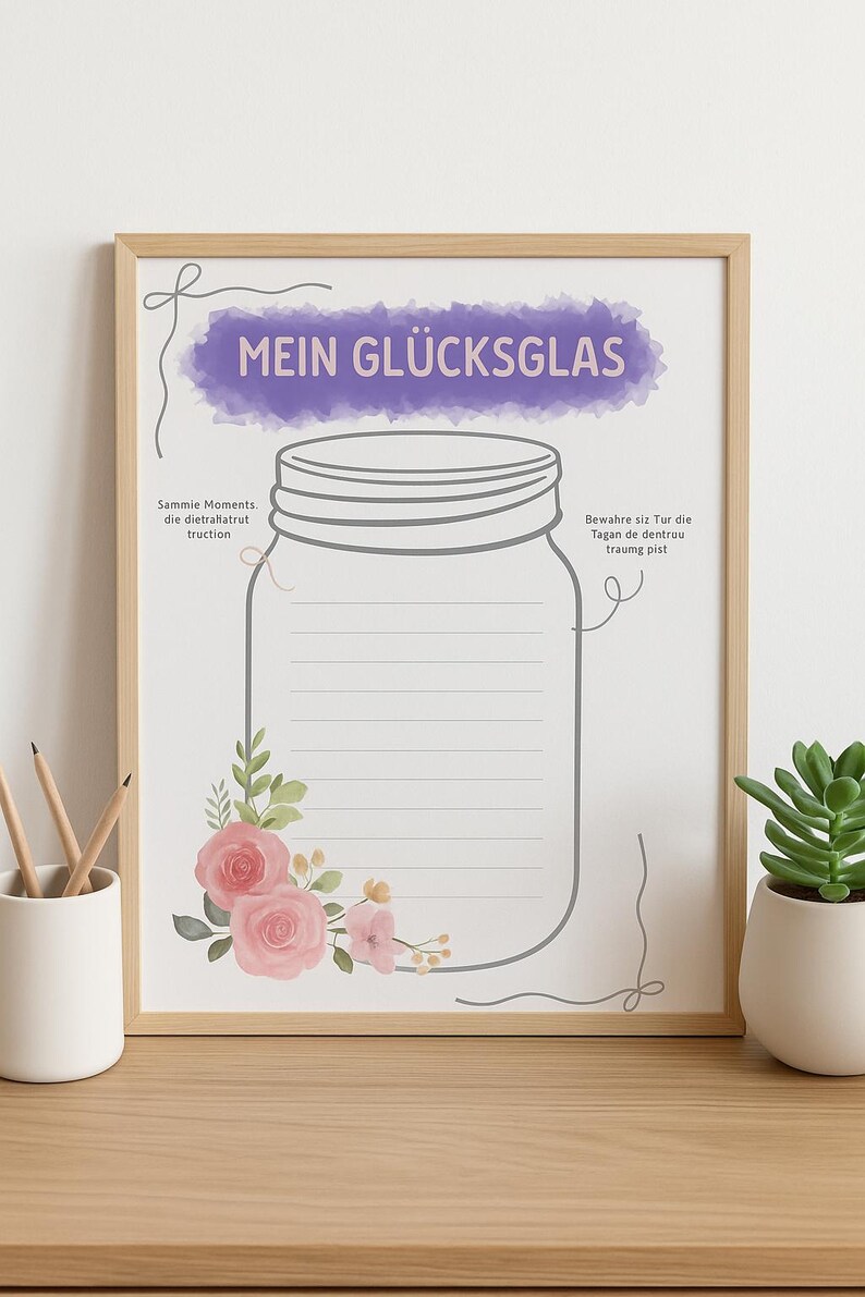 Printable Happiness Jar Template | Gratitude & Mindfulness PDF ...