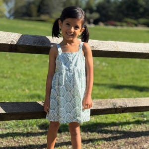 Matching Sibling Outfits, Twirl Dress for Girls Handprinted With Leafs ...