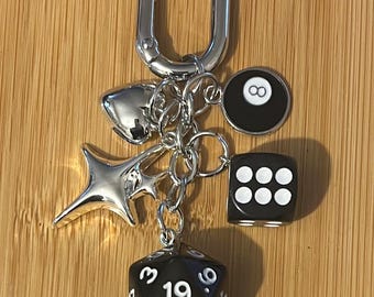 Cherry Keychains 8 Ball Keychain Cute Keychain Aesthetic Keychain Bag ...
