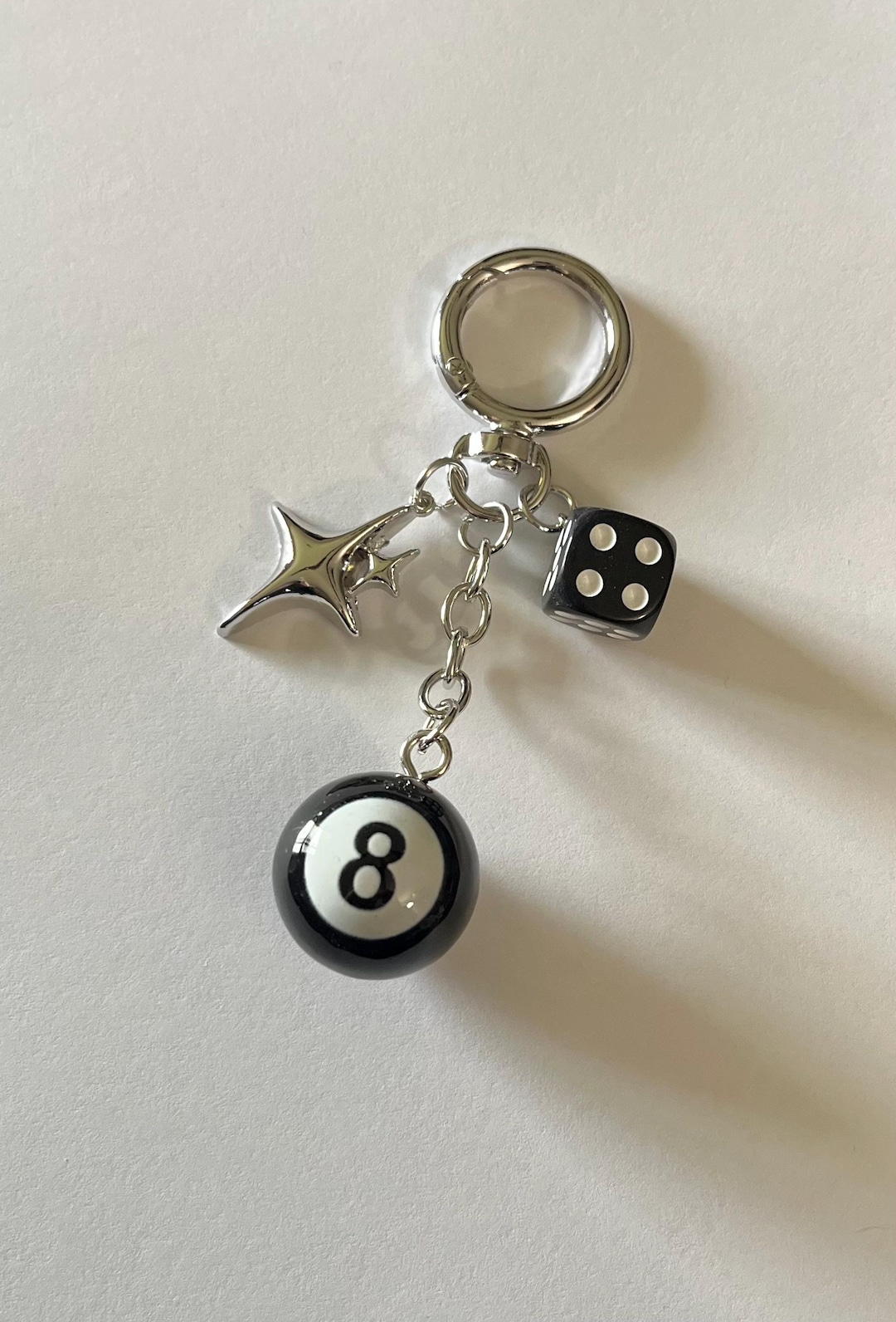 Keychains 8 Ball Keychain Cute Keychain Aesthetic Keychain Bag Charm ...