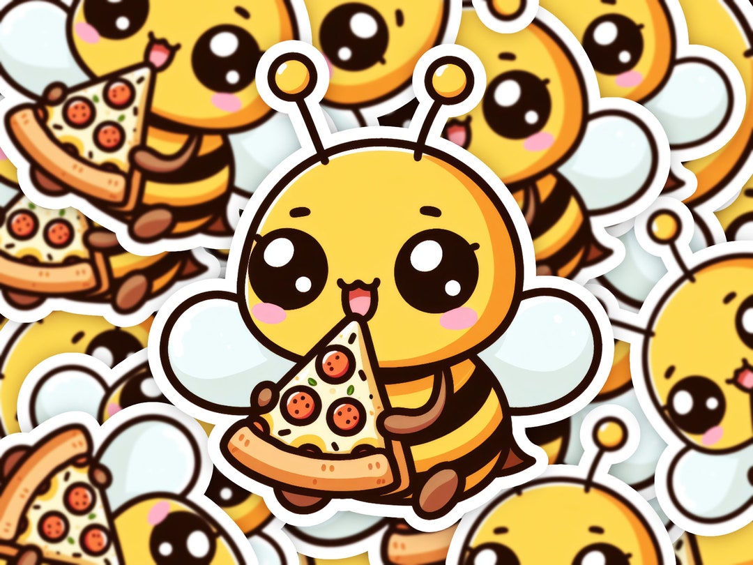 Bee Stickers Bee Sticker Kawaii Bee Sticker Vinyl Decals Laptop Decals ...