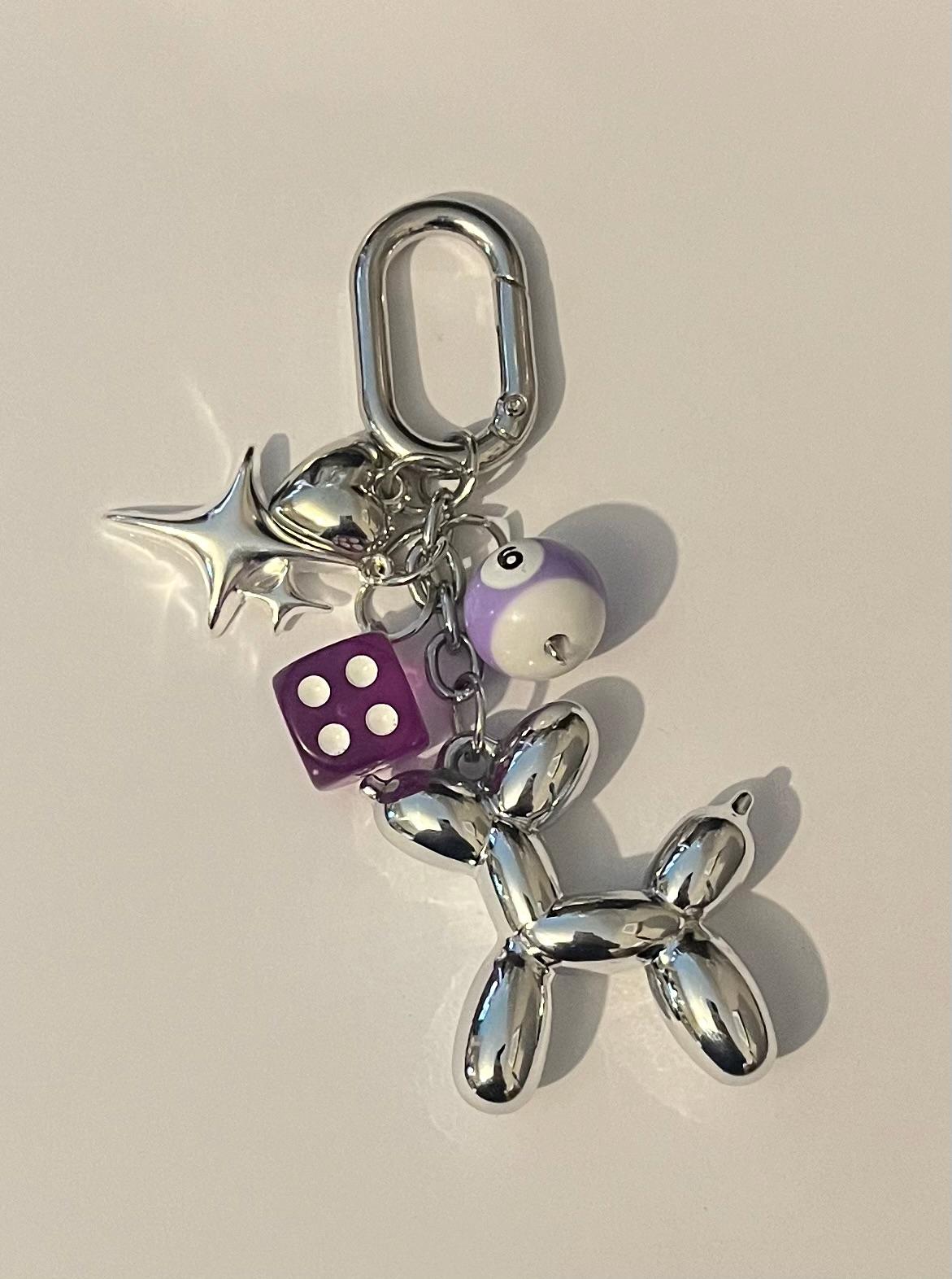 Keychains 8 Ball Balloon Dog Keychain Cute Keychain Aesthetic Keychain ...
