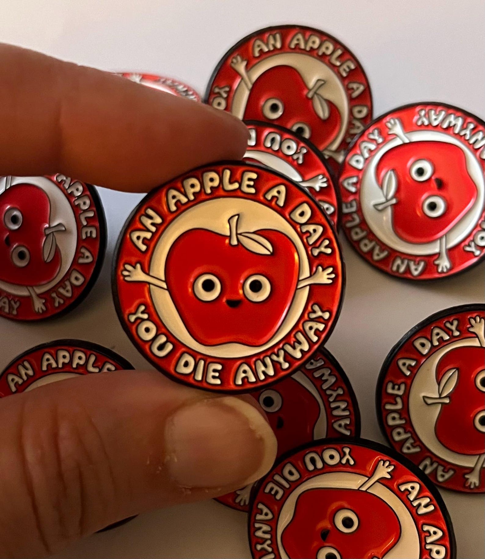 Apple Pins Enamel Pins Enamel Pin Backpack Pins Gift for Him Enamel ...