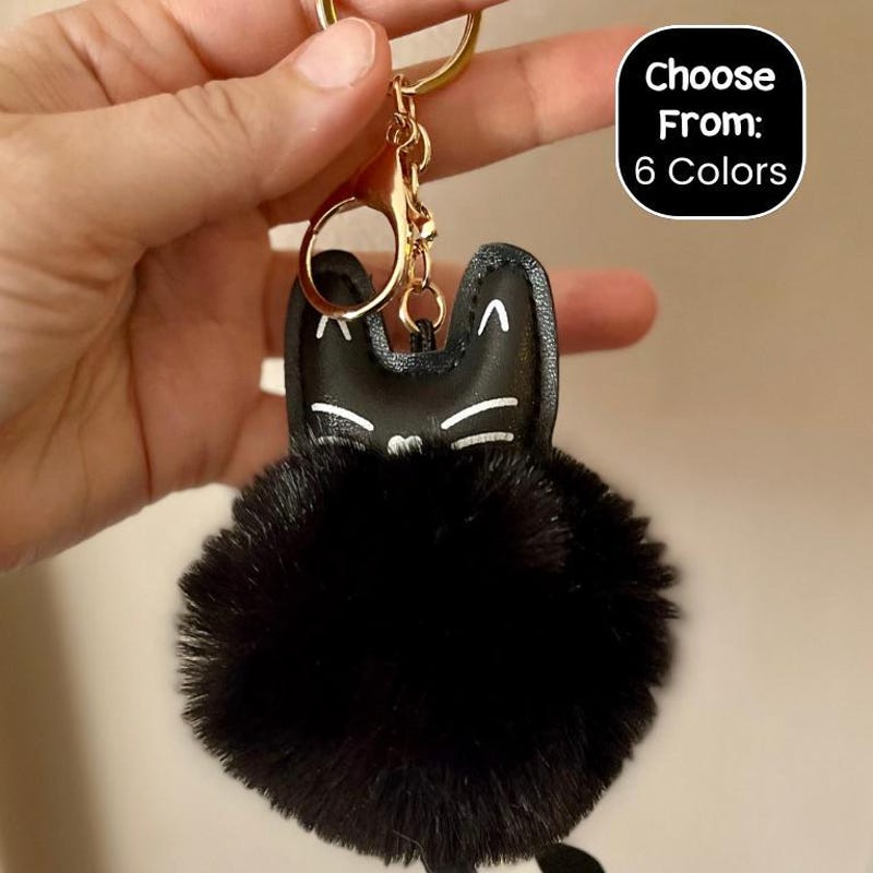 Cat Keychain - Etsy