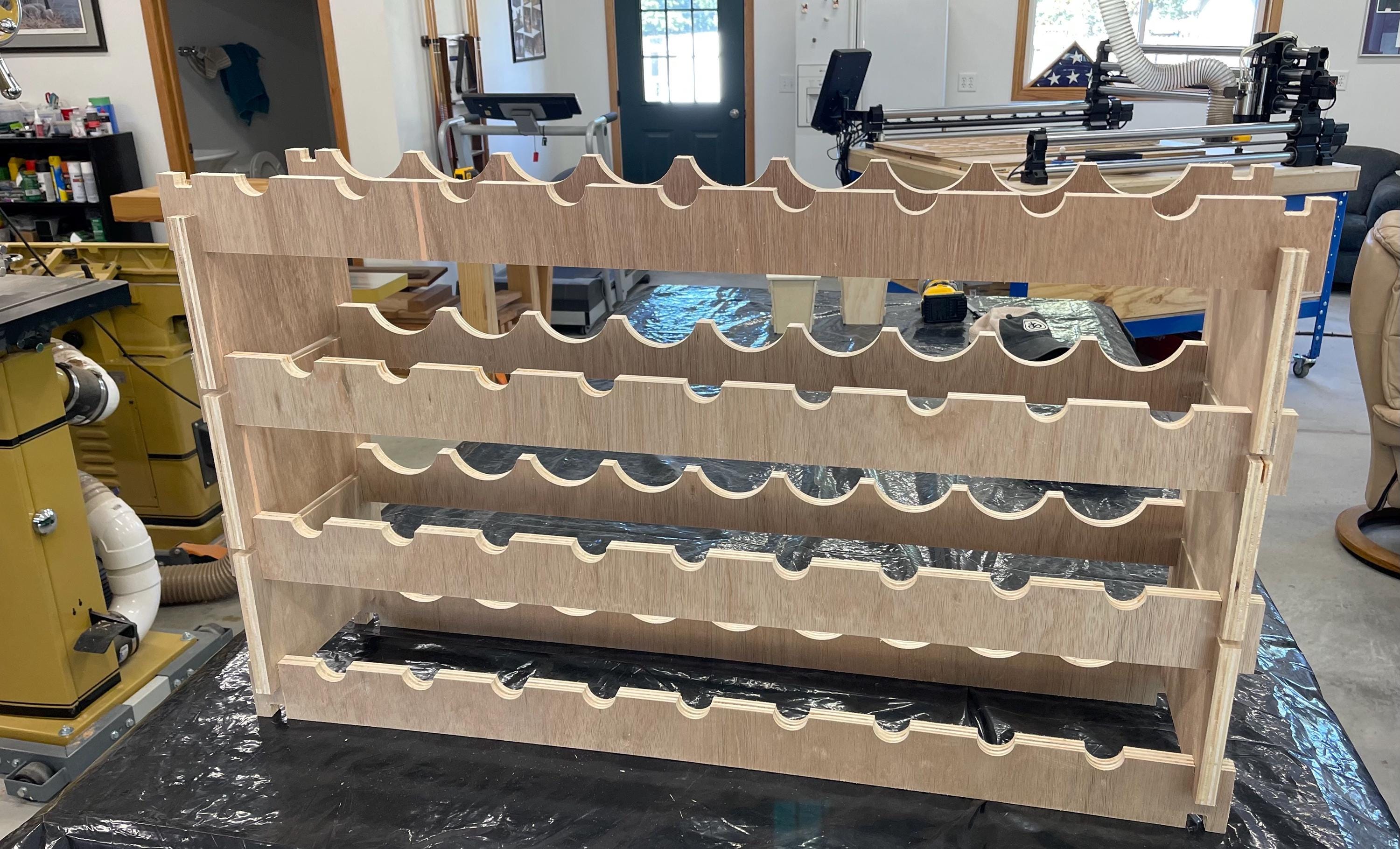 Digital Download - Plug & Play CNC Wine Rack Design Bundle (vcarve and ...
