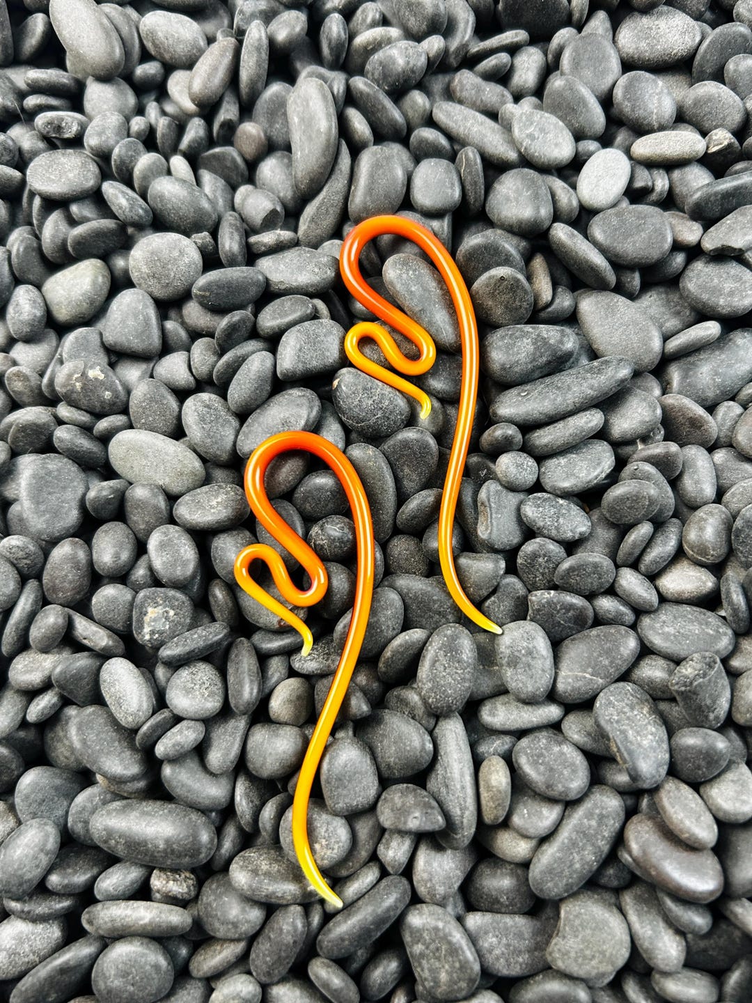 10G Solar Passion rare Color River Snakes Gauged Glass Body Jewelry for ...