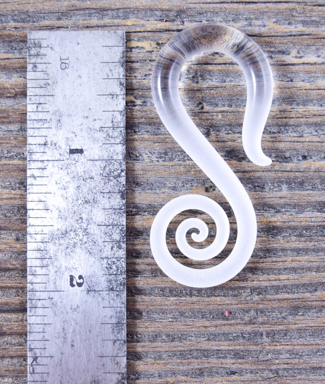 Made to Order 14G 1/2 Clear Seaglass Drop | Etsy