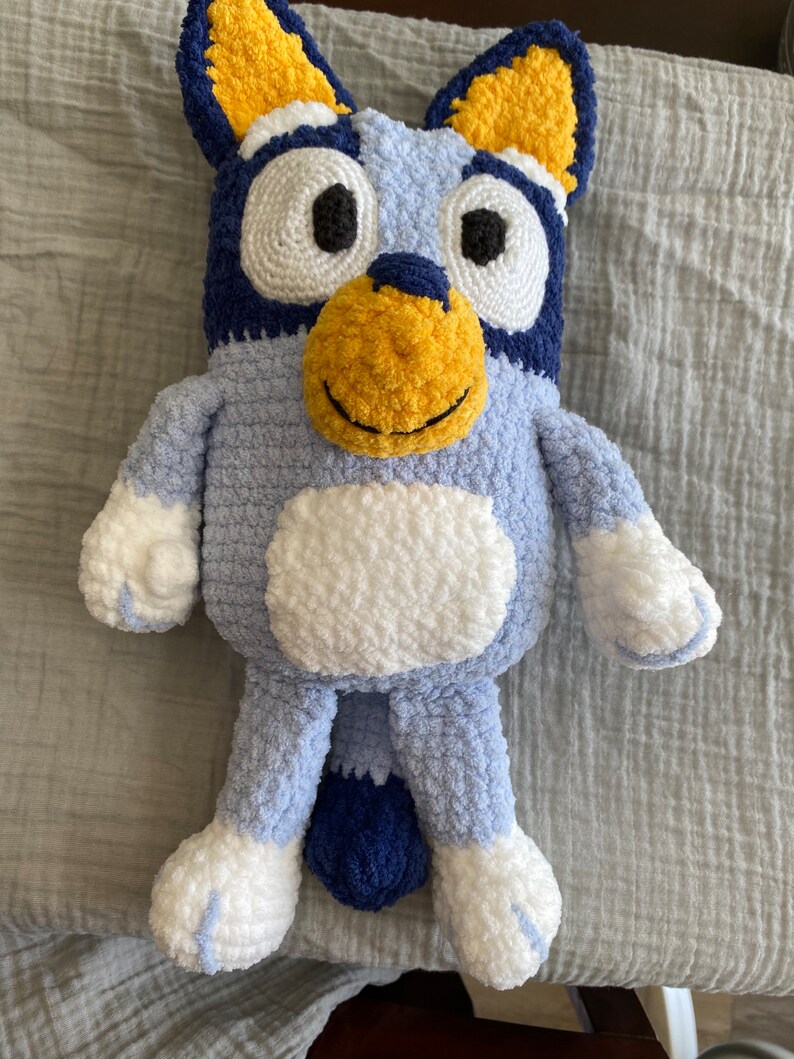 Blue Heeler Crocheted Plushie Blue Heeler Toy Crocheted Stuffed Animal ...