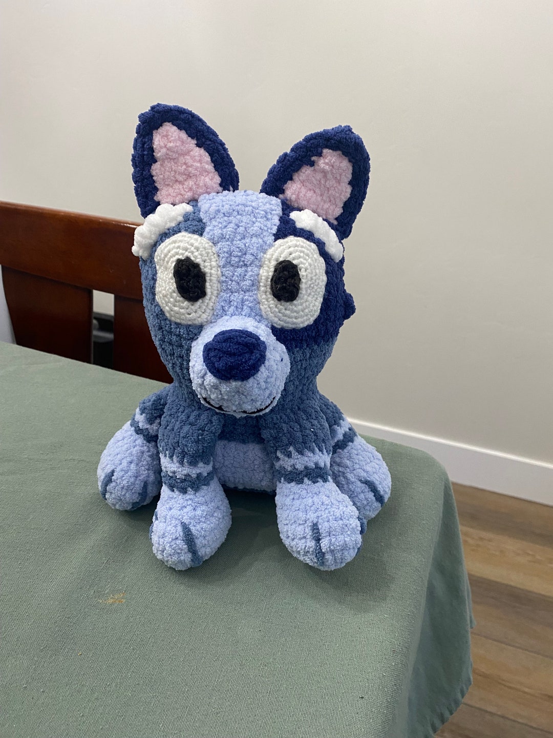 Blue Heeler Cousin Crocheted Plushie Blue Heeler Toy Crocheted Stuffed ...