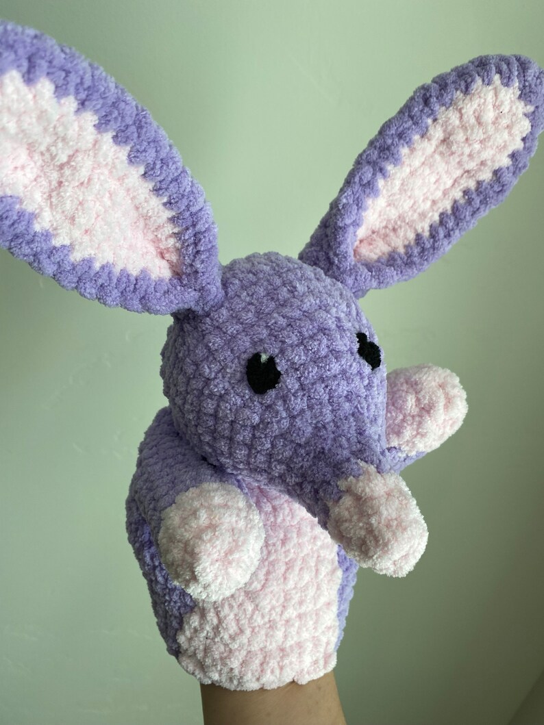 Crocheted Bilby Puppet: Purple Plush Animal Toy - Etsy Australia