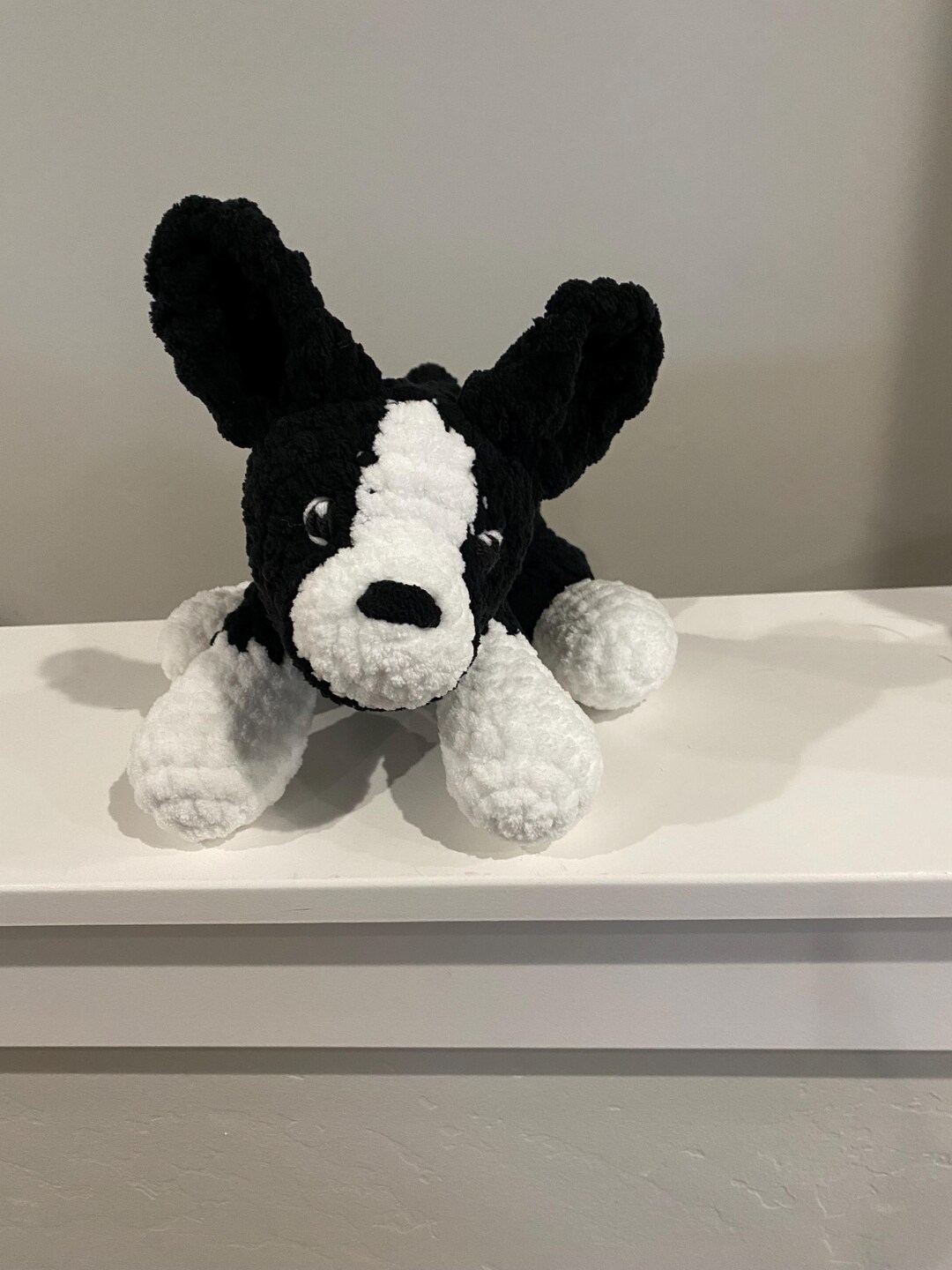 Crocheted Boston Terrier Plushie Boston Bull Terrier Stuffed Animal ...