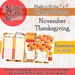 November Thanksgiving Monthly Kit | Printable Stickers | Happy Planner ...