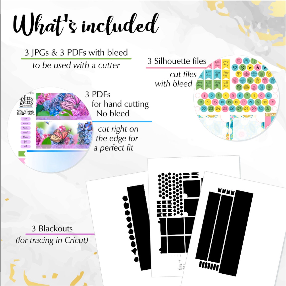 November Thanksgiving Monthly Kit | Printable Stickers | Happy Planner ...