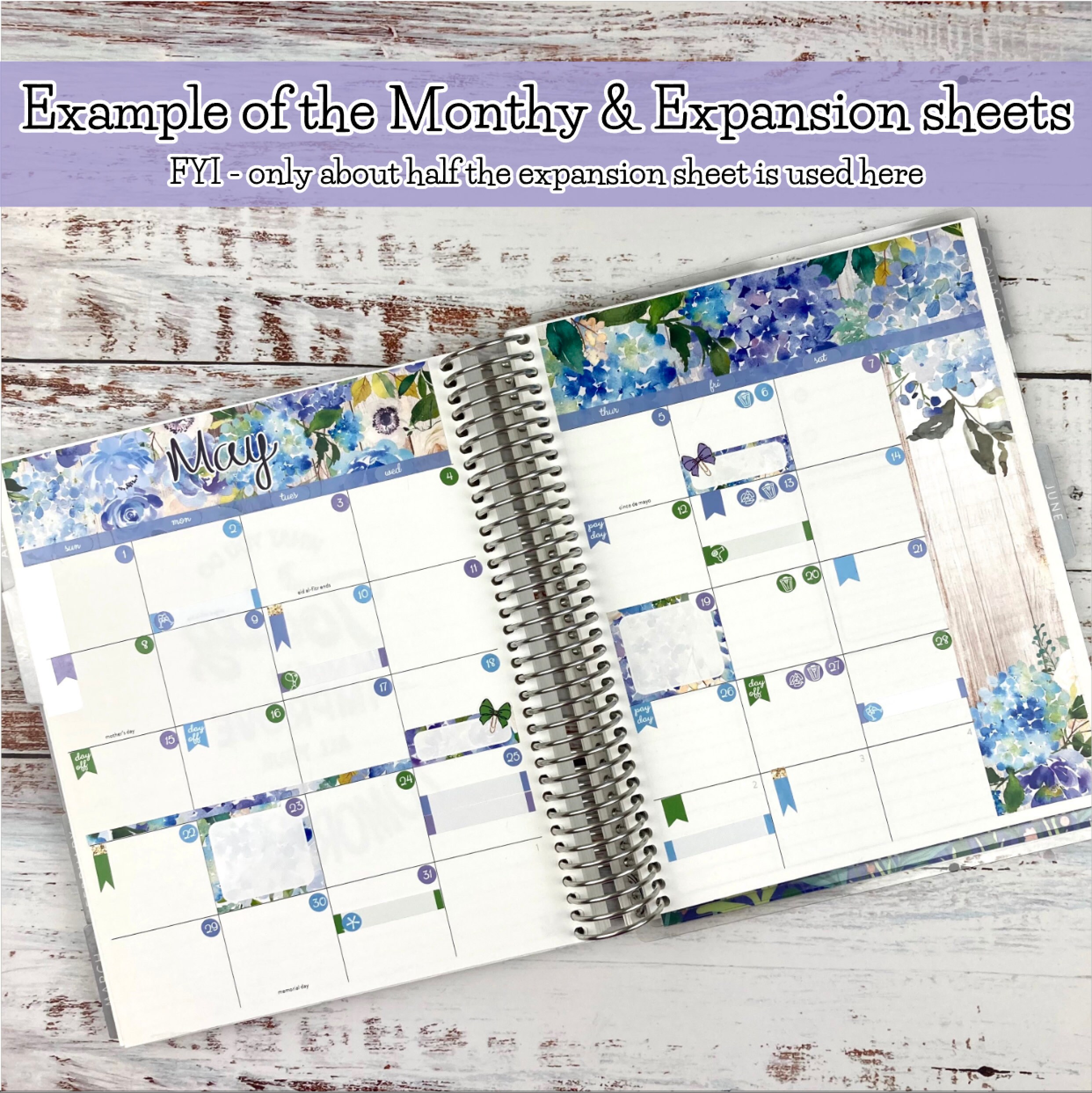 June Butterflies Monthly Kit | Printable Stickers | Erin Condren ...